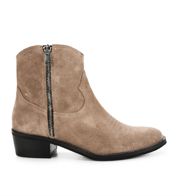 Estilo Emporio Morgan Boot Suede - Biscuit Suede - Nik and She